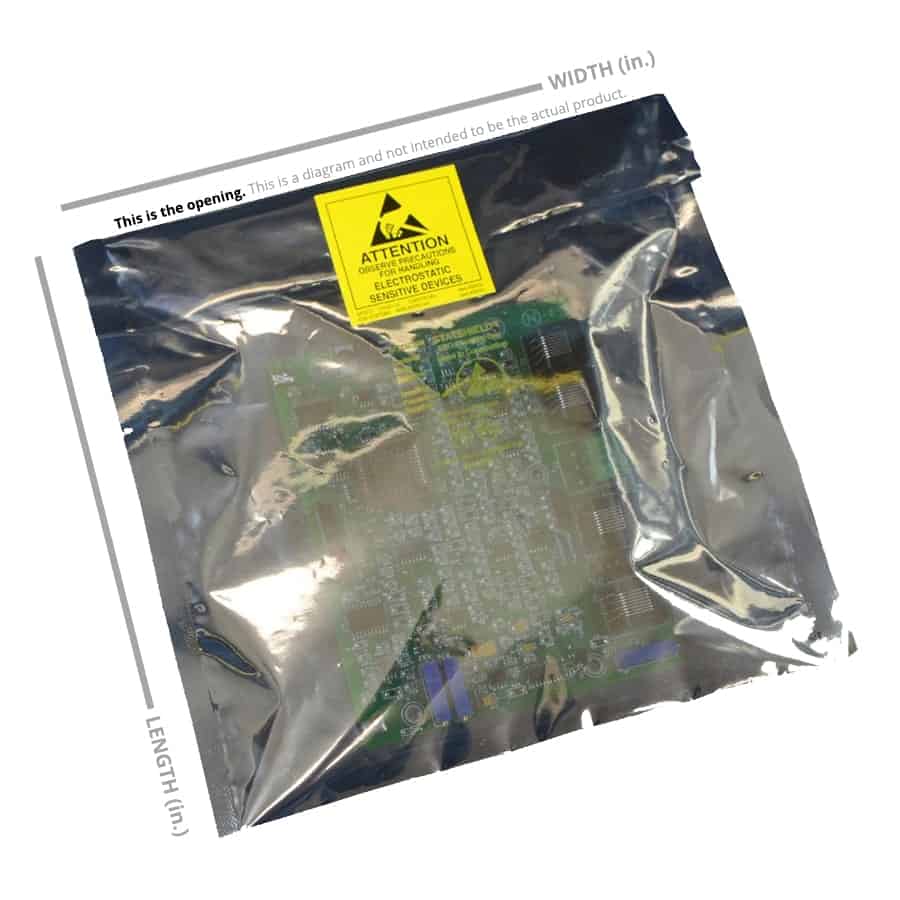 BAG, STATSHIELD, METAL-IN 3''x5'', 100 EA/ PACK | Production Supply Store