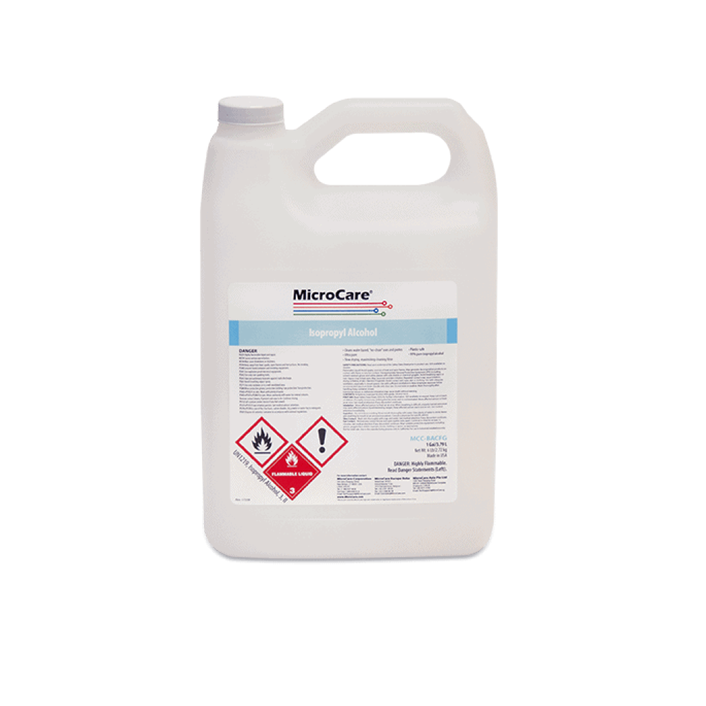 MicroCare 99% Isopropyl Alcohol (IPA), 1-Gallon / 3.9 Liter Plastic Jug ...