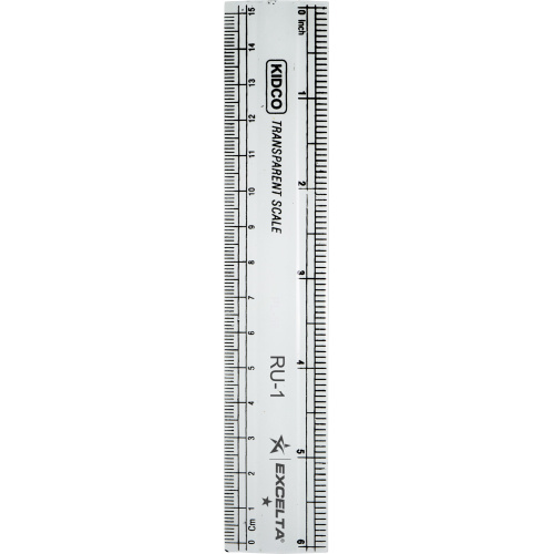 Excelta Ruler - Straight -- Plastic | Production Supply Store